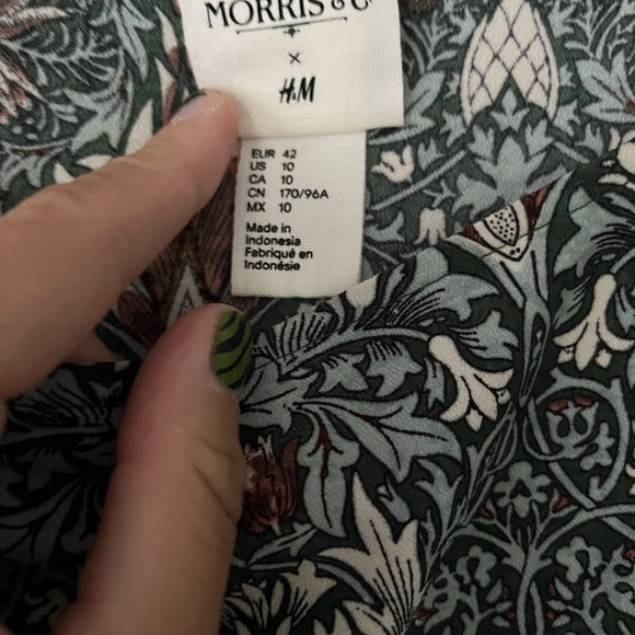 H&M | Dresses | Hm X William Morris Collab Dress | Poshmark